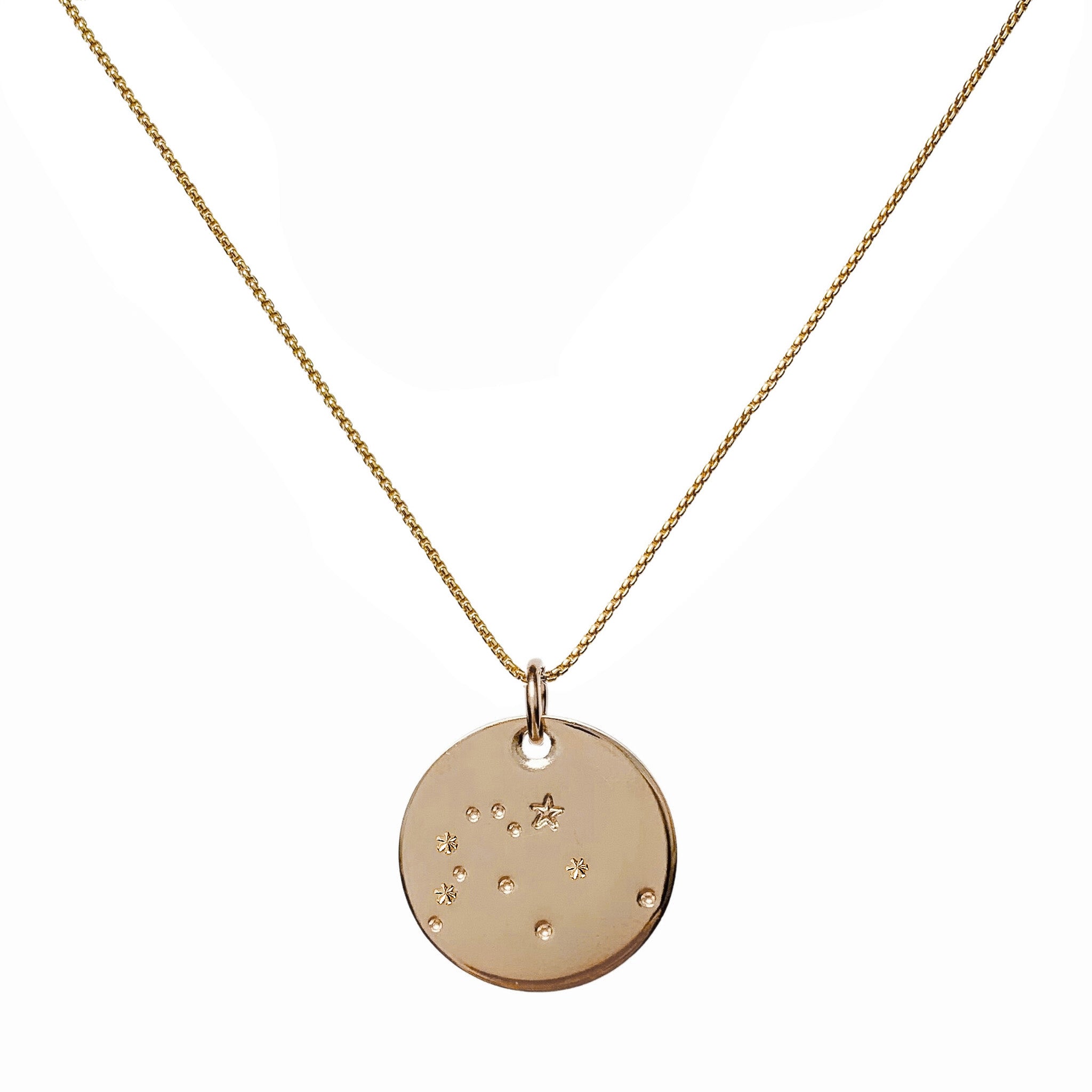 Zodiac constellation necklace gold store